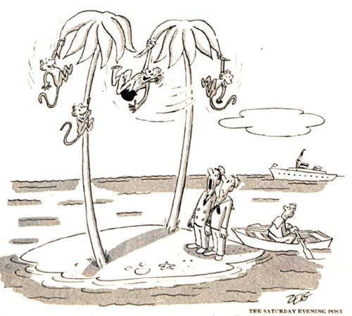 Cartoons: Desert Island Dalliances | The Saturday Evening Post