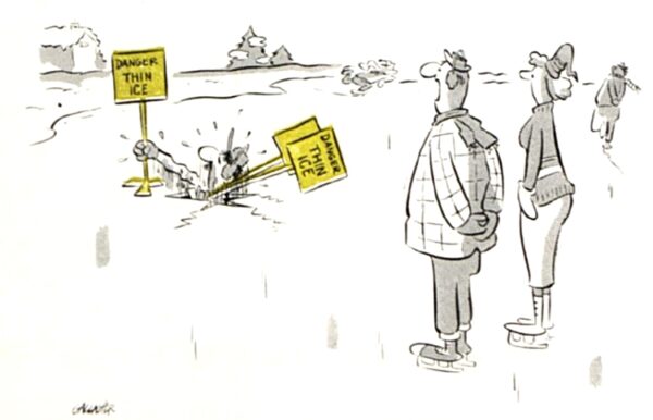 Cartoons: Skating on Thin Ice | The Saturday Evening Post