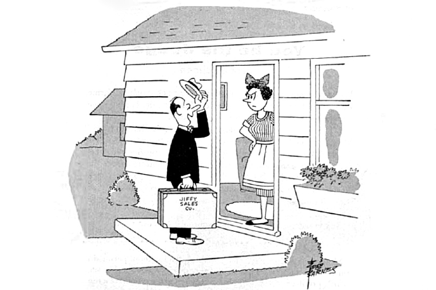 Cartoons: Door to Door Uproar | The Saturday Evening Post