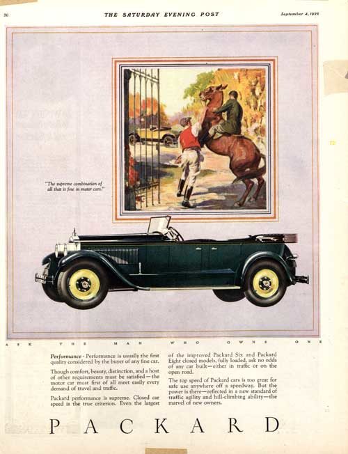 1926 Packard Ad | The Saturday Evening Post